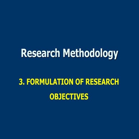 03. Formulation of objectives.ppt