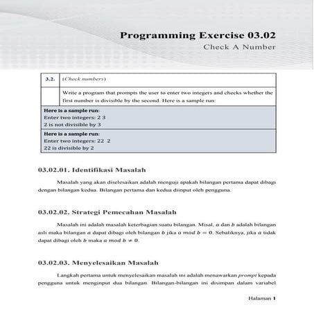 03.02. Menguji Keterbagian BIlangan Menggunakan Bahasa Pemrograman C++ ...