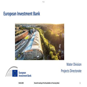 The European Investment Banks’ Water Projects in EaP countries | PDF