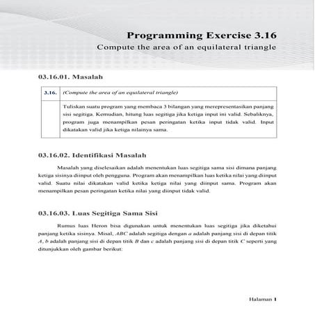 03.16. Menentukan Luas Segitiga Samasisi Menggunakan Bahasa Pemrograman ...