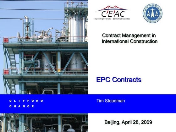 EPC v EPCM Contracting- A Comparison | PPTX