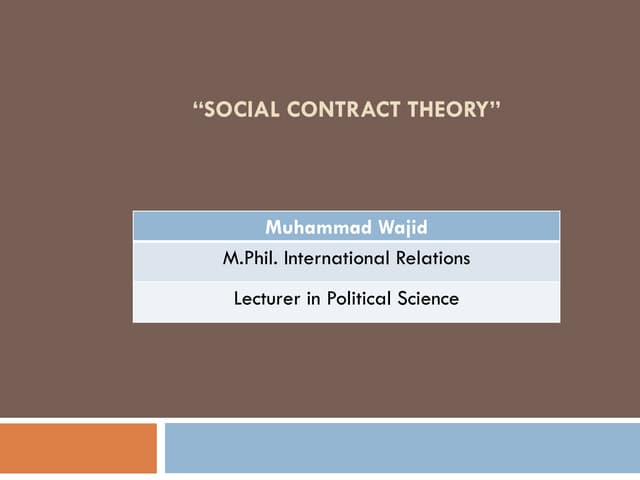 Social contract theory | PPTX