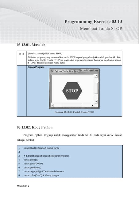 02.14. Luas Segitiga Menggunakan Bahasa Pemrograman Python | PDF