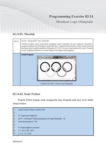 02.14. Luas Segitiga Menggunakan Bahasa Pemrograman Python | PDF