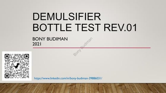 DEMULSIFICATION in the oil and gas industry .pptx | Chemistry | Science