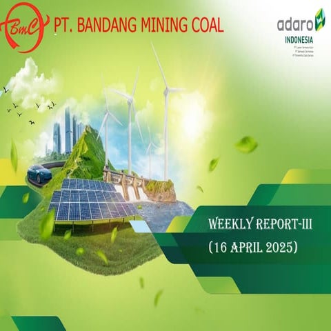 Mining Water Management (Progress April 2025) | PPTX