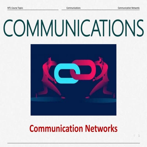 Communication Networks | PPTX | Computer Networking | Computing
