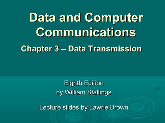 Data transmission digital and analoge | PPT
