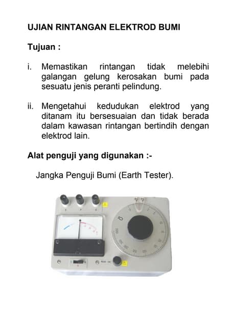 Ujian Rintangan Penebatan | DOC