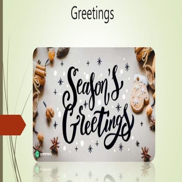 Greetings | PPT