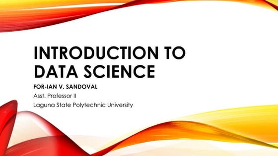 Ppt on data science | PPTX | Technology Industry | Industries