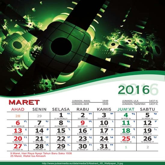 03 kalender-meja-2016-maret | PDF
