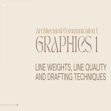 Architectural Visual Communication 1- Graphics 1 - 03 - LINES | PDF