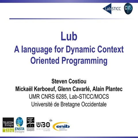 Lub A Dsl For Dynamic Context Oriented Programming Ppt 0861