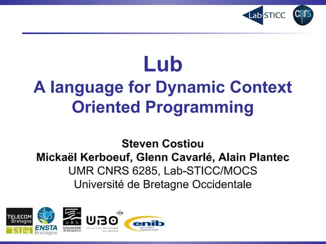Lub A Dsl For Dynamic Context Oriented Programming Ppt 0861