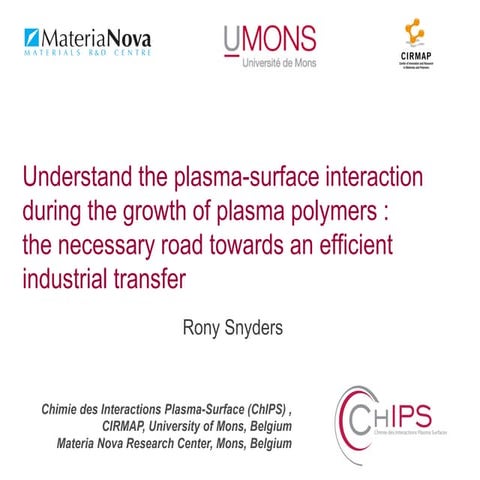 03 plasma-surface-interaction-snyders-u mons | PDF