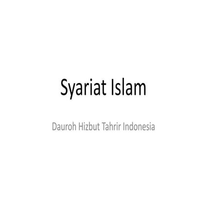 03 Syariat Islam | PPT