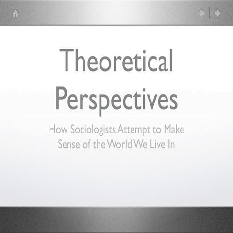03 - Theoretical Perspective | KEY