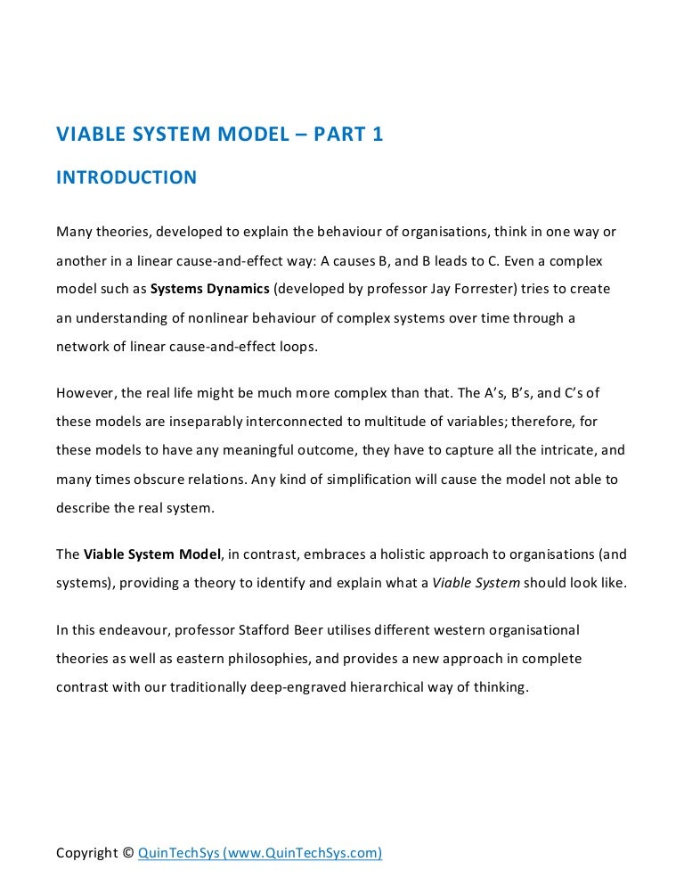 Viable System Model - Part 01