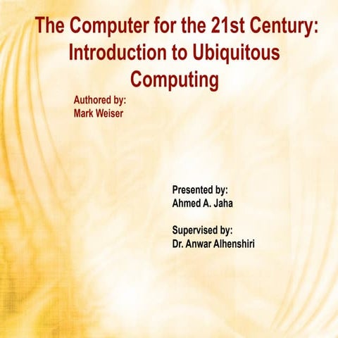 The computer for the 21st century | PDF