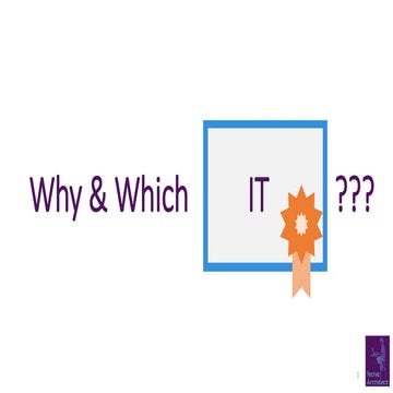Why & Which IT Certification? | PPTX