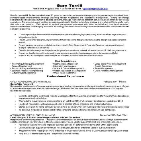 Gary Terrill resume 2015 | DOCX