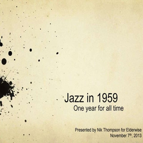 Jazz in 1959 | PPTX