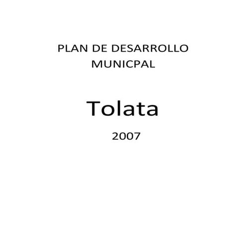PDM Tolata | PDF