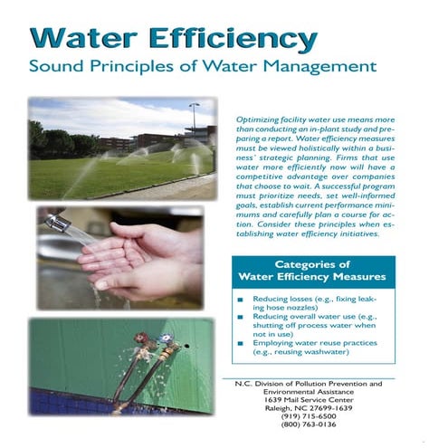 Water Efficiency Manual - Raleigh, North Carolina | PDF