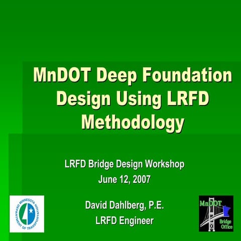 LRFD METOLOGIA PARA ING CIVIL (ESTADOS UNIDOS) | PPT