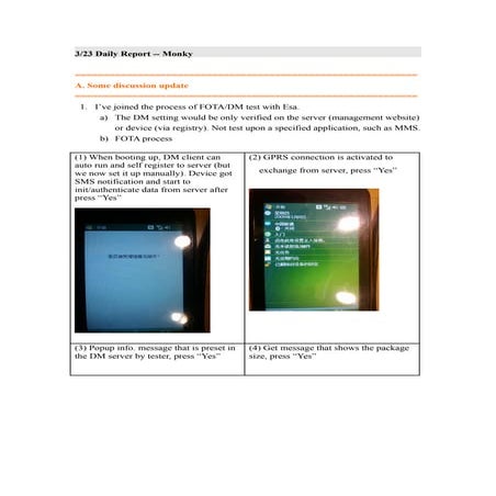 OMA DM UI & Report | DOC