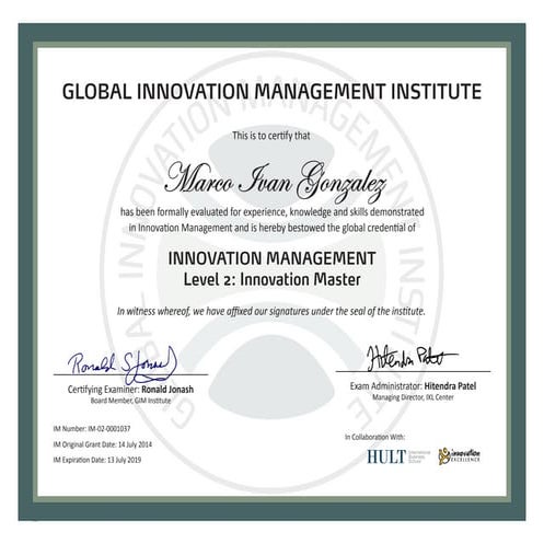 GIMI Certification_MarcoIvanGonzalez | PDF | Education