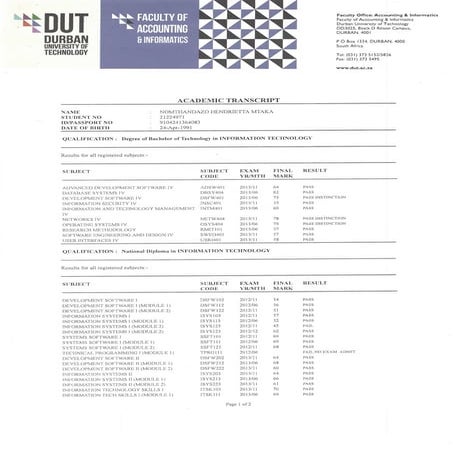 Academic Record | PDF