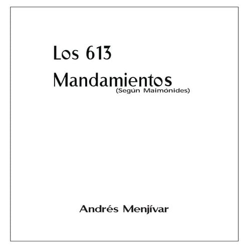 033. +los+613+mandamientos | PDF