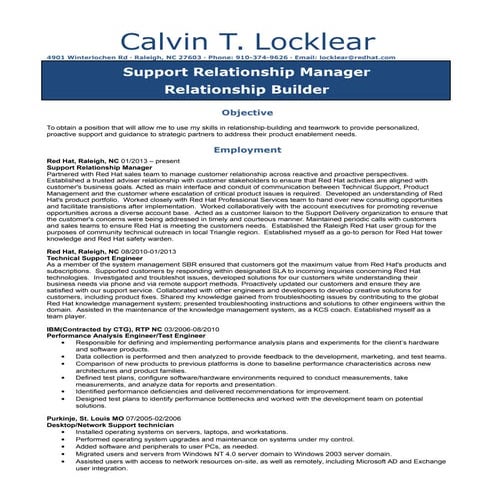 Calvin Locklear resume_good | PDF