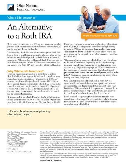 Joseph Patrick Roop - Roth IRAs: Weighing the Pros and Cons | PDF