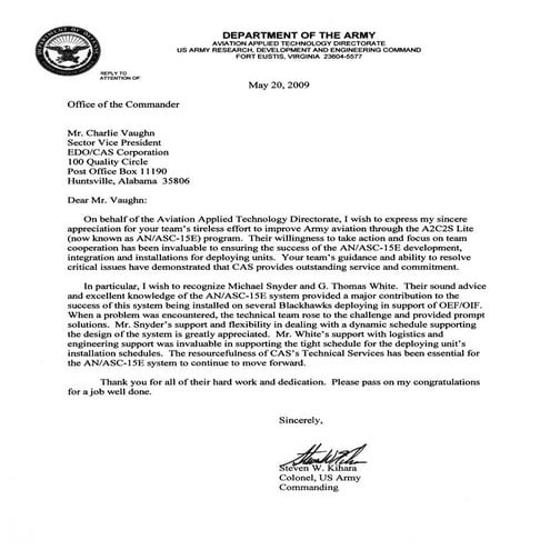 Letter of Recognition (AATD I) | PDF