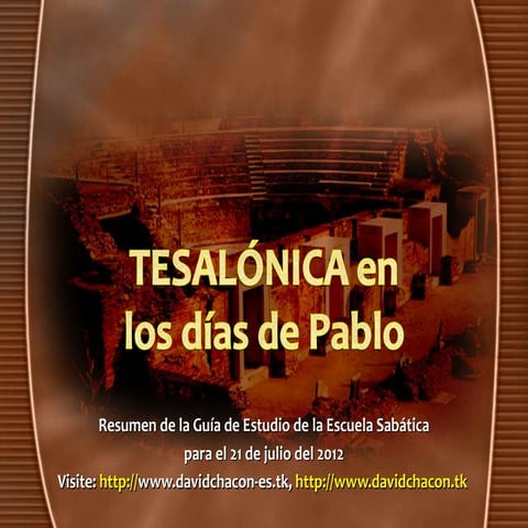 Tesalónica en los días de Pablo | PPT
