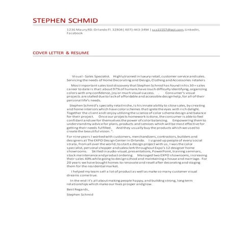 Regional VIsual Manager | DOCX