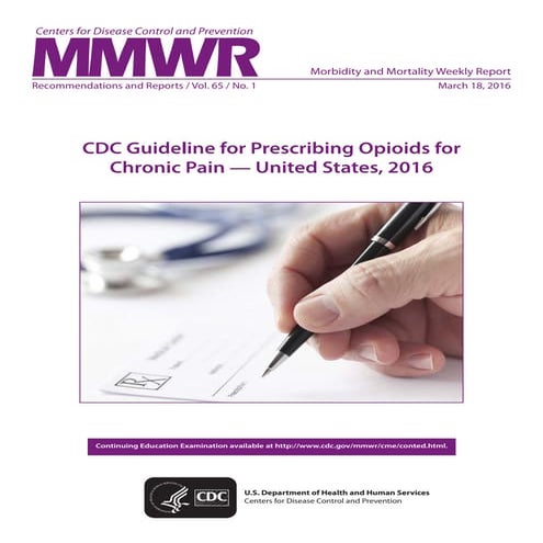 CDC Opioid Prescribing Guidelines | PDF