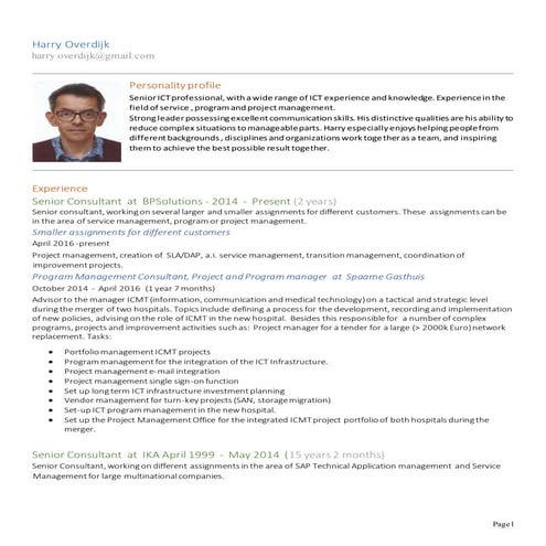 Resumé Harry Overdijk | DOCX