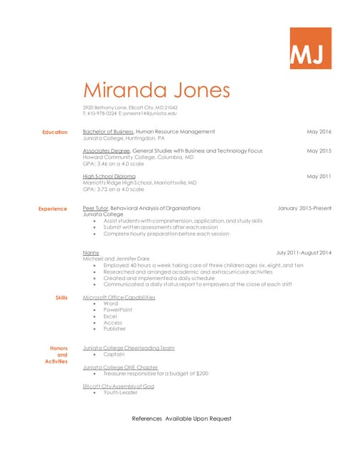 Jonathan Hicks- Resume | DOCX