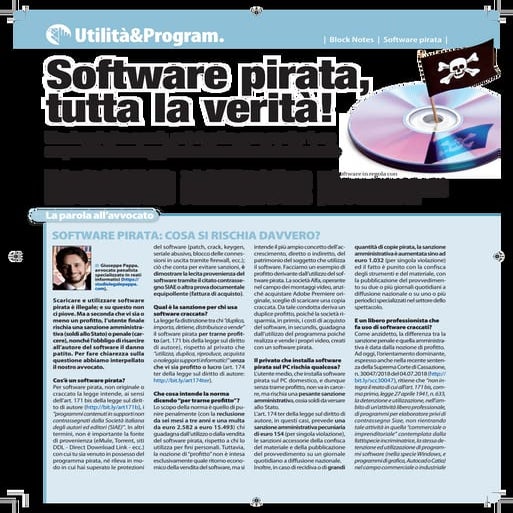 Software pirata: cosa si rischia? Sanzioni penali ed amministrative! | PDF