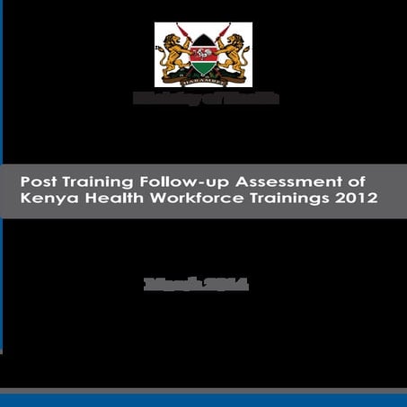 Post Training Asessment Report | PDF
