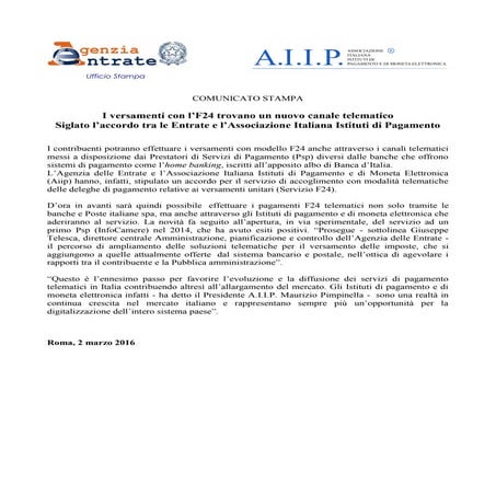 F24 - PAGAMENTI ONLINE | PDF | Personal Finance