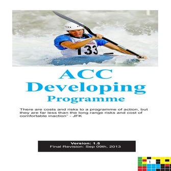 ACC Developing programme_Sep-2013 | PDF