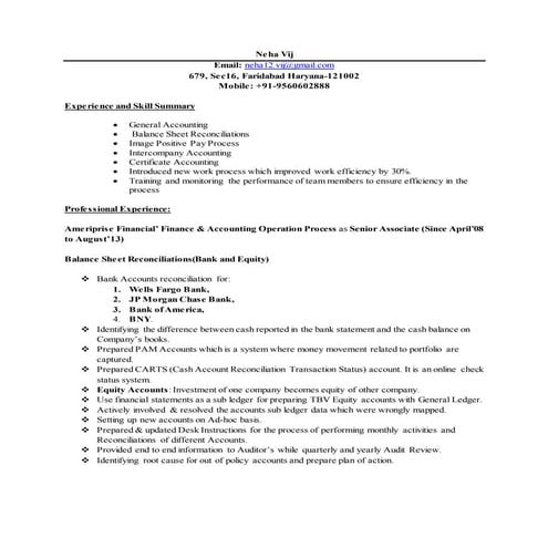 Neha CV | PDF