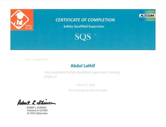 AC FIRST - Appreciation Cert | PDF