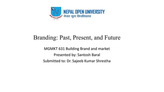 037 Santosh Baral Building Brand And Marketingpptx
