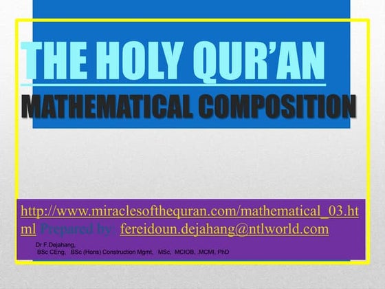 Qurangraph | PPT | Islam | Religion & Spirituality